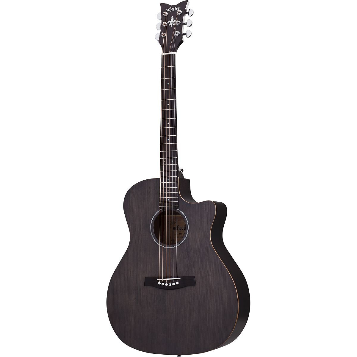 SCHECTER DELUXE ACOUSTIC SSBLK
